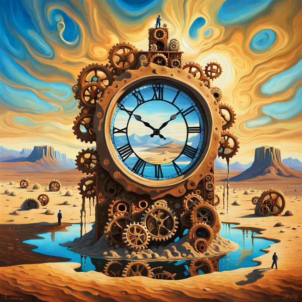 Salvador s illusion of time - AI Generated Artwork - NightCafe Creator