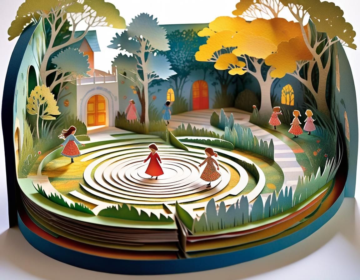 papercut scenery - AI Generated Artwork - NightCafe Creator