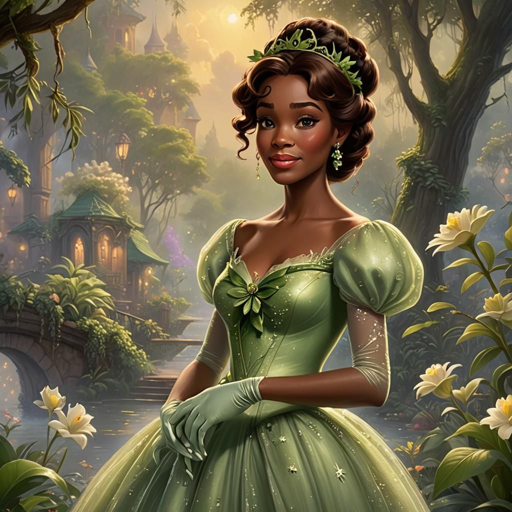 Young Whitney Huston As Tiana from Disney's Princess and the Frog - AI ...