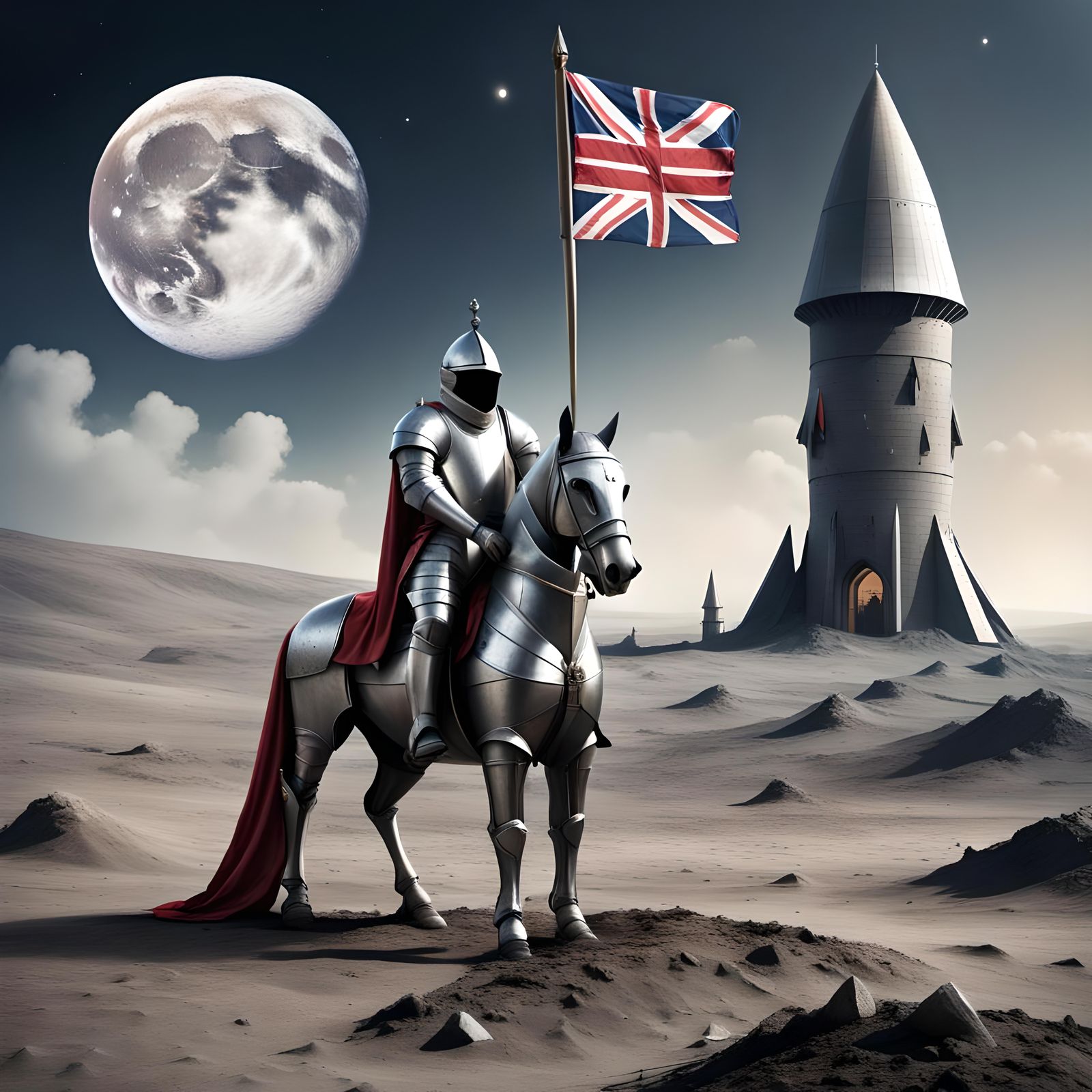 Medieval Knights: First To Land On The Moon (1400 AD) - AI Generated ...