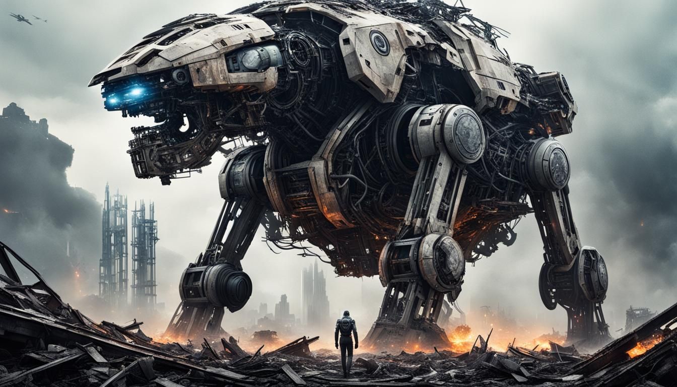 advanced AI-controlled machines bring about the downfall of human ...