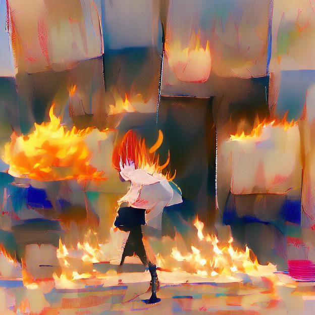Burning - AI Generated Artwork - NightCafe Creator