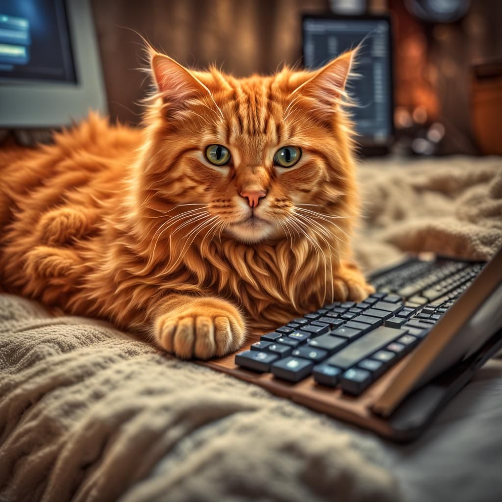 The best, the cutest, the most adorable fluffy ginger cat that ever ...