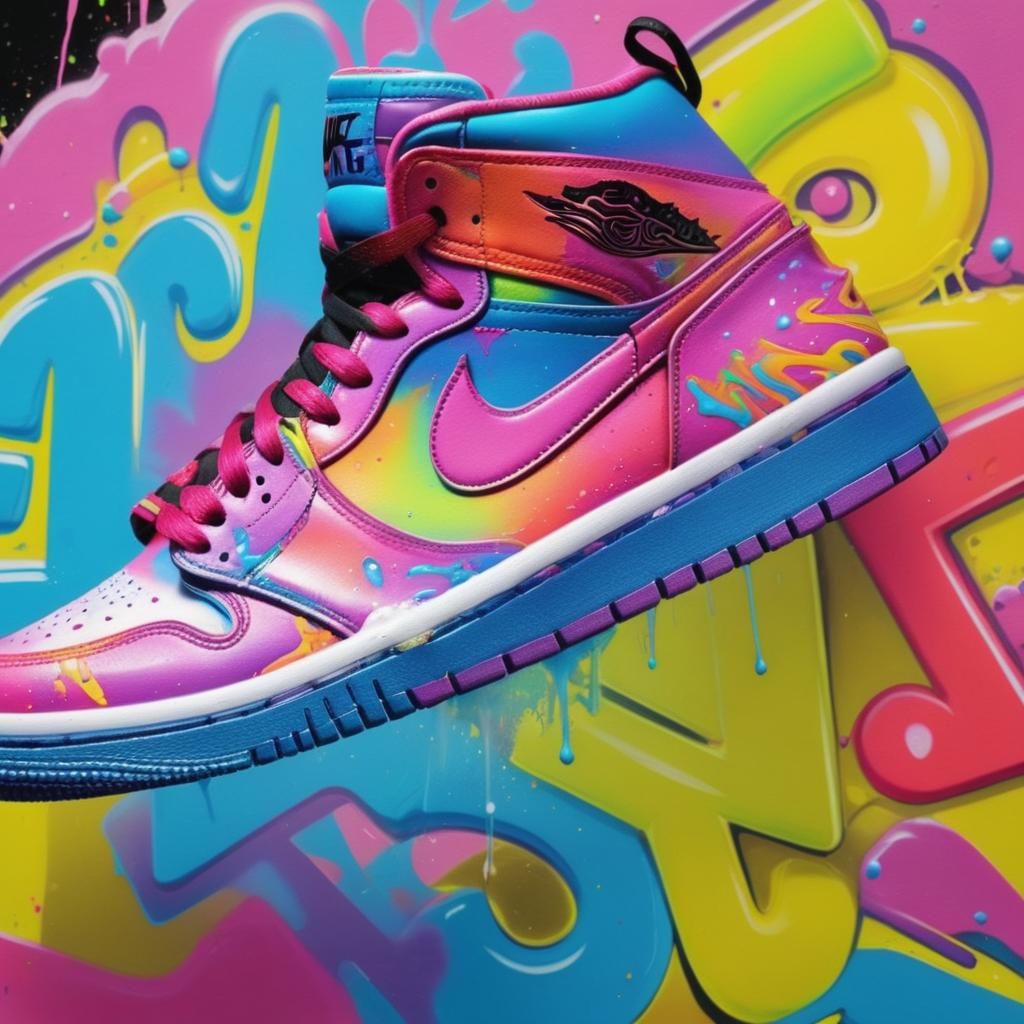 Nike Air Jordans- Pink Mix - AI Generated Artwork - NightCafe Creator