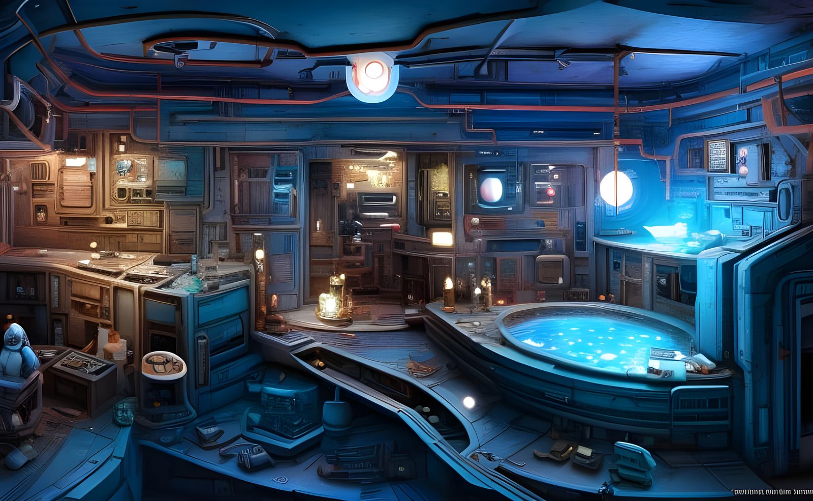 Alien hotel and spa - AI Generated Artwork - NightCafe Creator