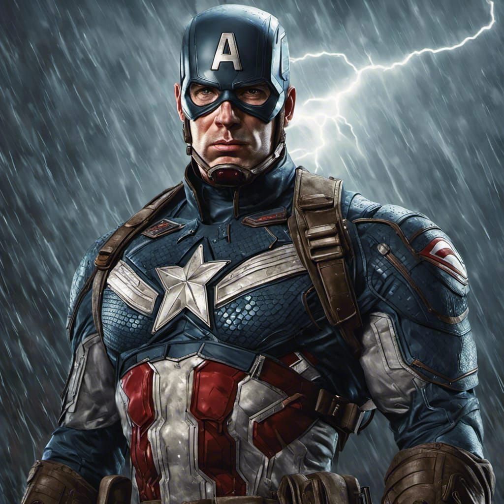 Captain America - AI Generated Artwork - NightCafe Creator