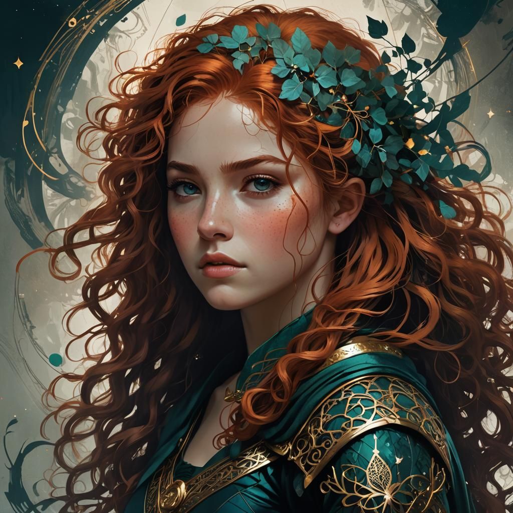 Brave Merida. - AI Generated Artwork - NightCafe Creator