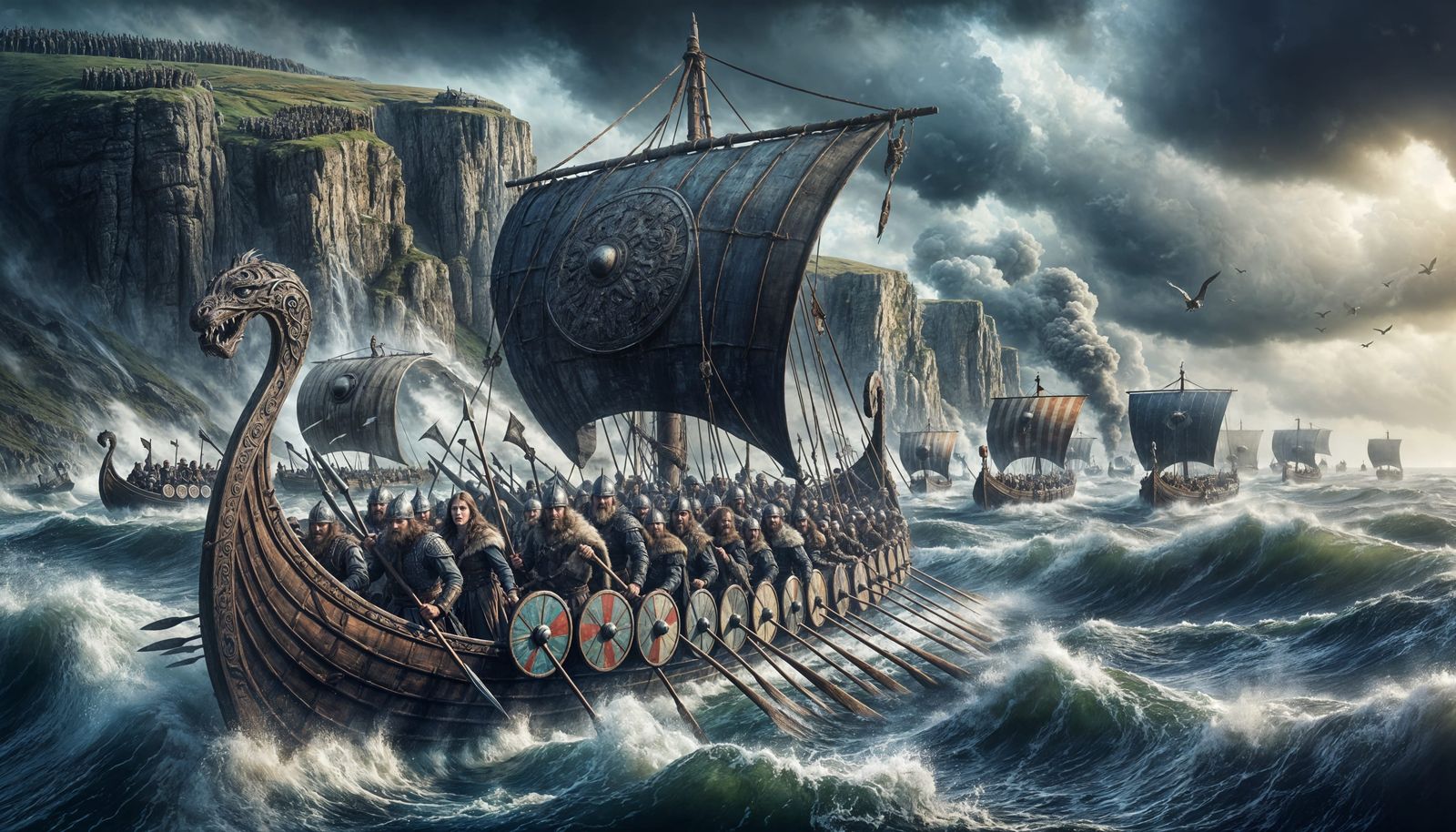 The Great Pagan Army - Viking Invasion on English Shores in ...
