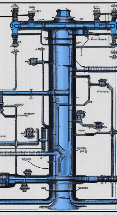 Sewer Pipe Blueprint - AI Generated Artwork - NightCafe Creator