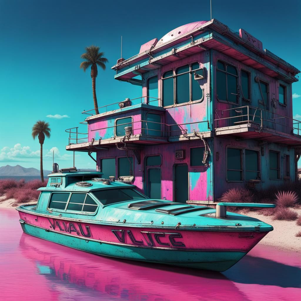 Vaporwave Fallout 76, v0.4 - AI Generated Artwork - NightCafe Creator