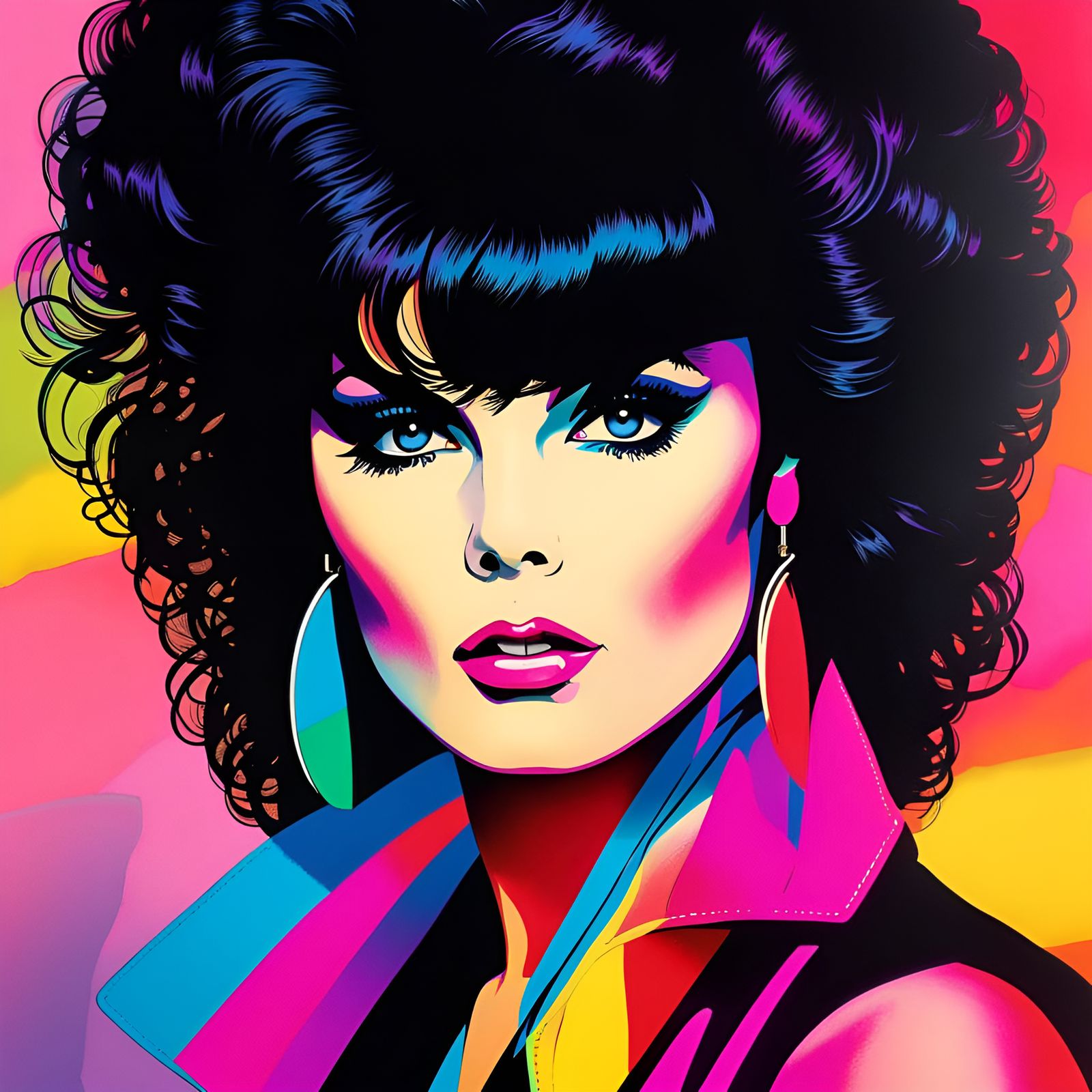 1980’s Pop Star Fashion - AI Generated Artwork - NightCafe Creator
