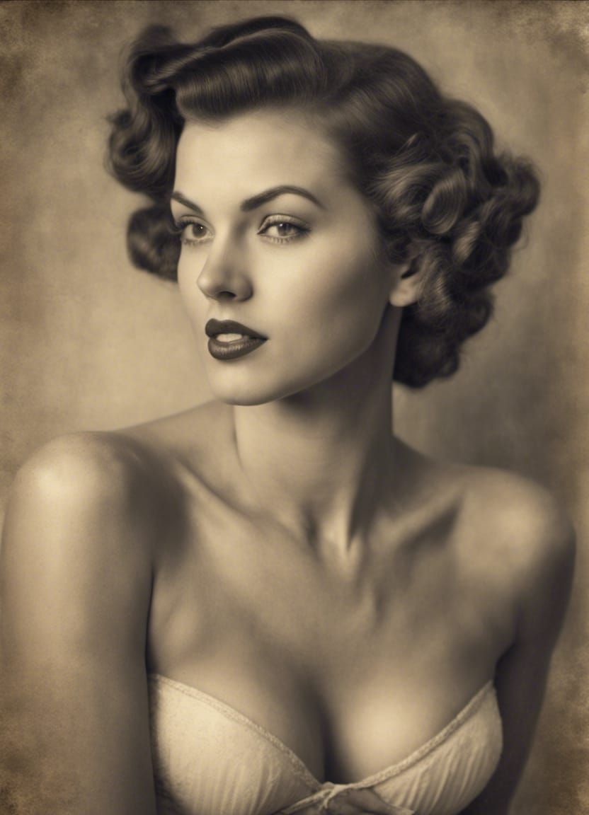 1940's Pin Up - AI Generated Artwork - NightCafe Creator