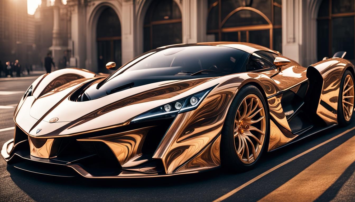 Golden Series: Hypercar - AI Generated Artwork - NightCafe Creator