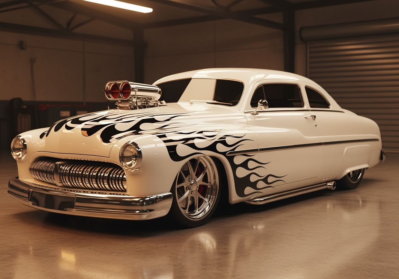 1949 Mercury Eight Coupe Lead Sled Hot Rod
