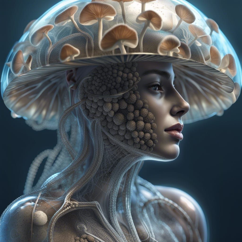 Shrooman's wife - AI Generated Artwork - NightCafe Creator