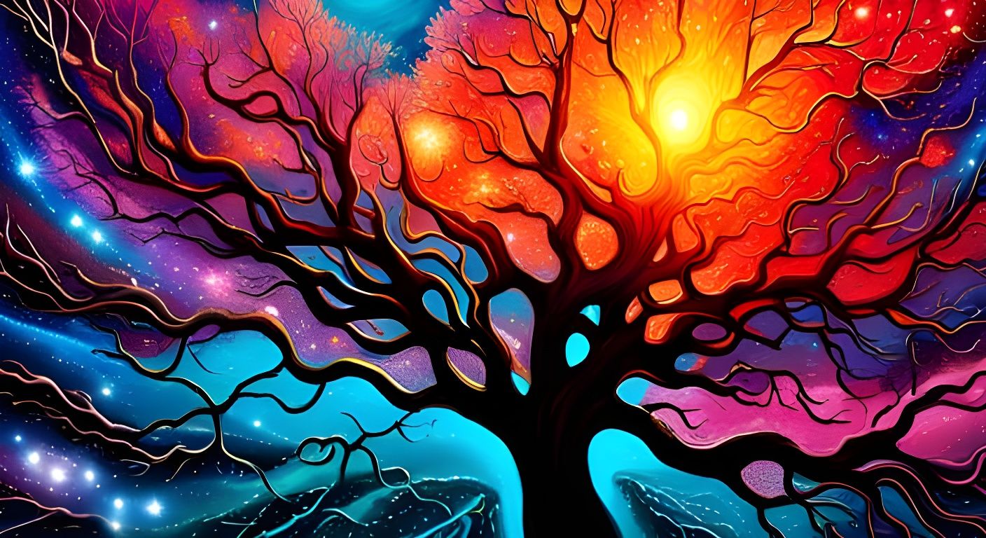 Galactic Tree - AI Generated Artwork - NightCafe Creator