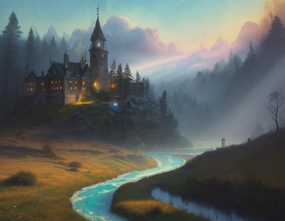 a spooky countryside village where ghosts roam and mysteries unravel ...