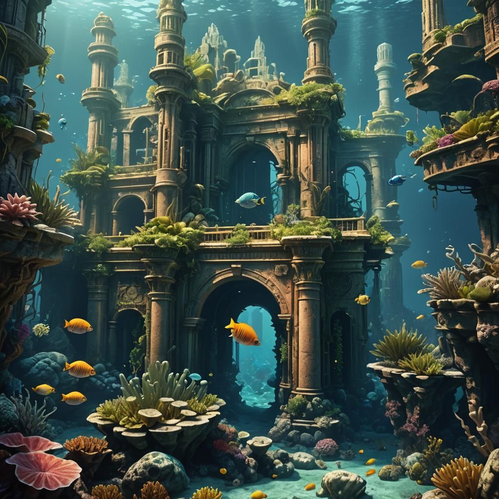 Remnants of Atlantis - AI Generated Artwork - NightCafe Creator
