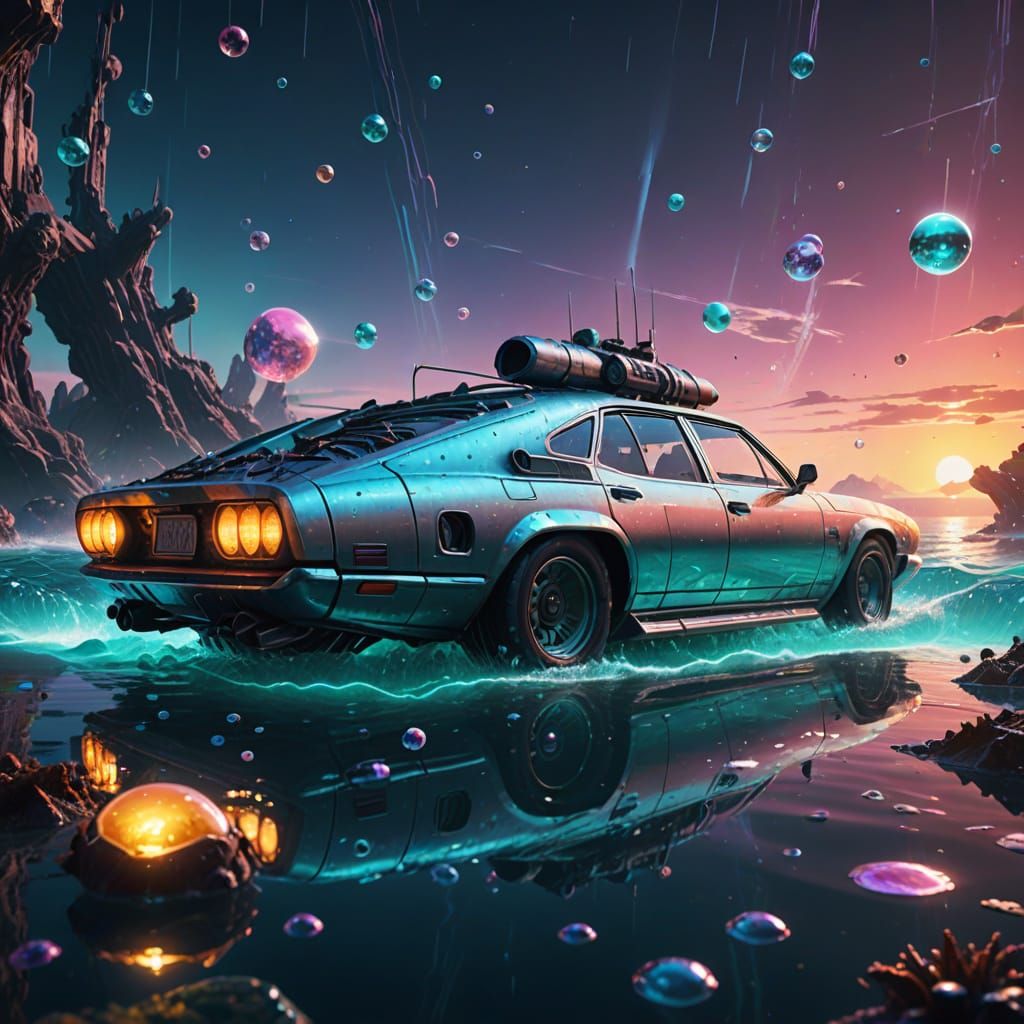 Mermaids Pose in Futuristic Underwater Scene with ... - AI Art