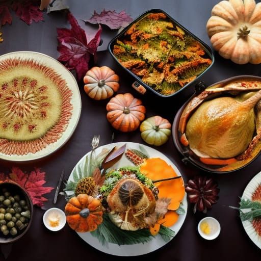 fractal diffusion; Thanksgiving feast; photo, Nikon Z7; by artist ...