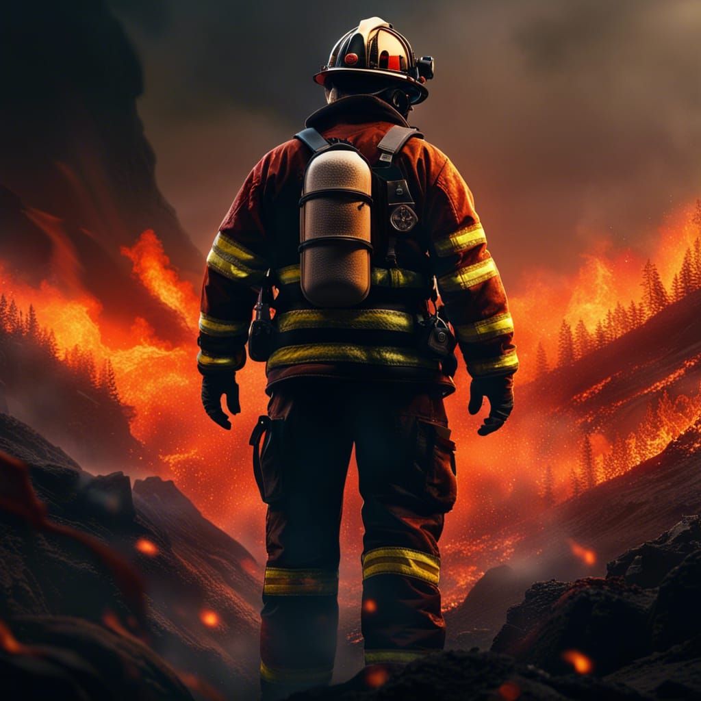 firefighter - AI Generated Artwork - NightCafe Creator