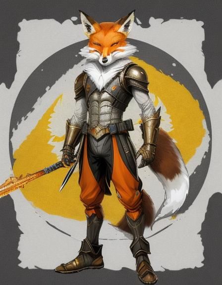Foxman, caballero - AI Generated Artwork - NightCafe Creator