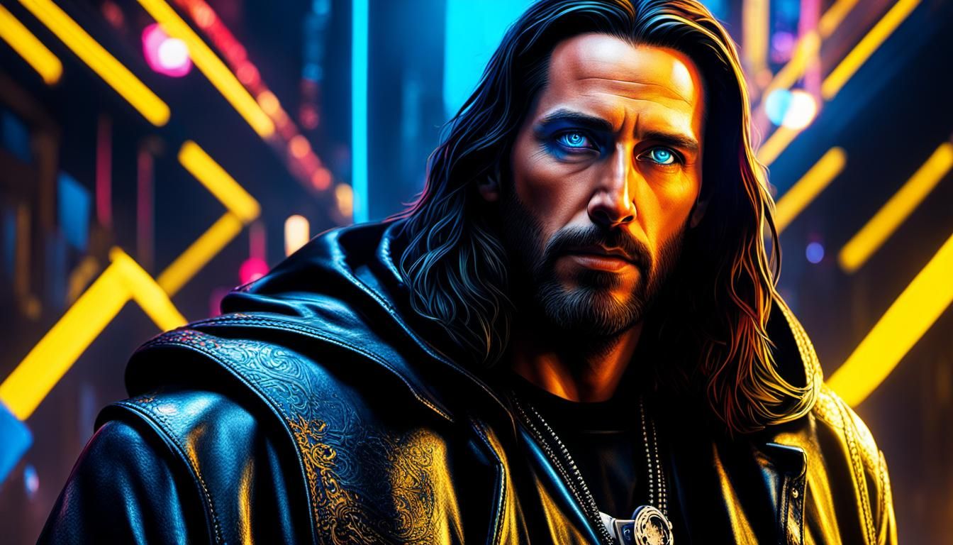 Jesus Christ cyberpunk - AI Generated Artwork - NightCafe Creator