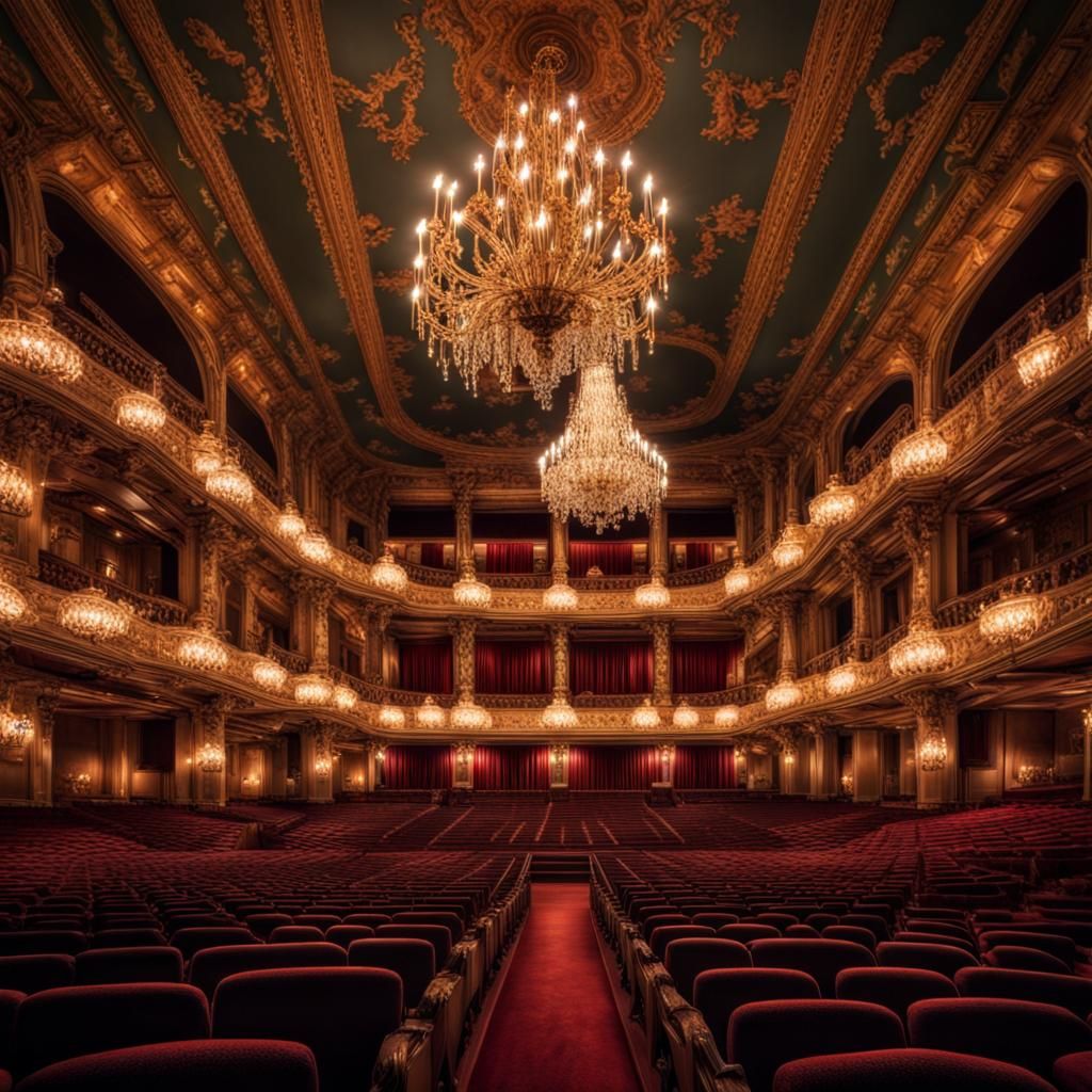 Opulent Harmony: A Striking Night at the Opera - AI Generated Artwork ...