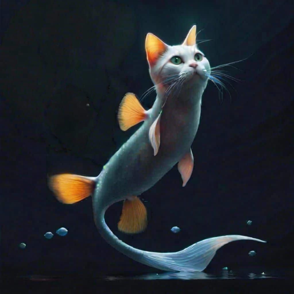 The ever elusive Cat-Fish captured! - AI Generated Artwork - NightCafe ...