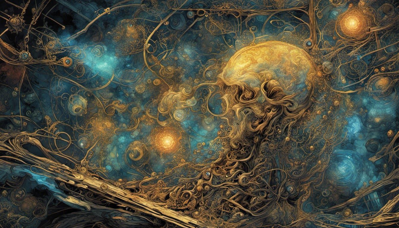 The Cerebral Quantum Web - AI Generated Artwork - NightCafe Creator