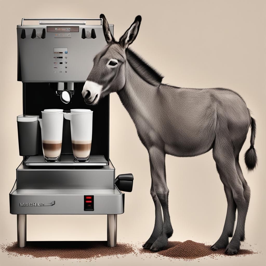 Donkey Coffee - AI Generated Artwork - NightCafe Creator