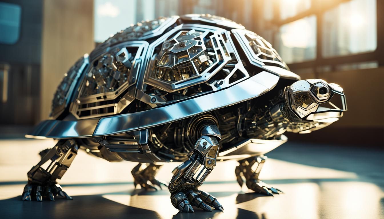 My Pet Cyborg Turtle - AI Generated Artwork - NightCafe Creator