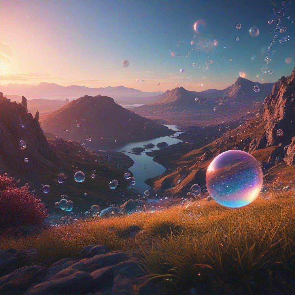 Cinematic Bubbles Landscape - Cinematic Bubbles Landscape
