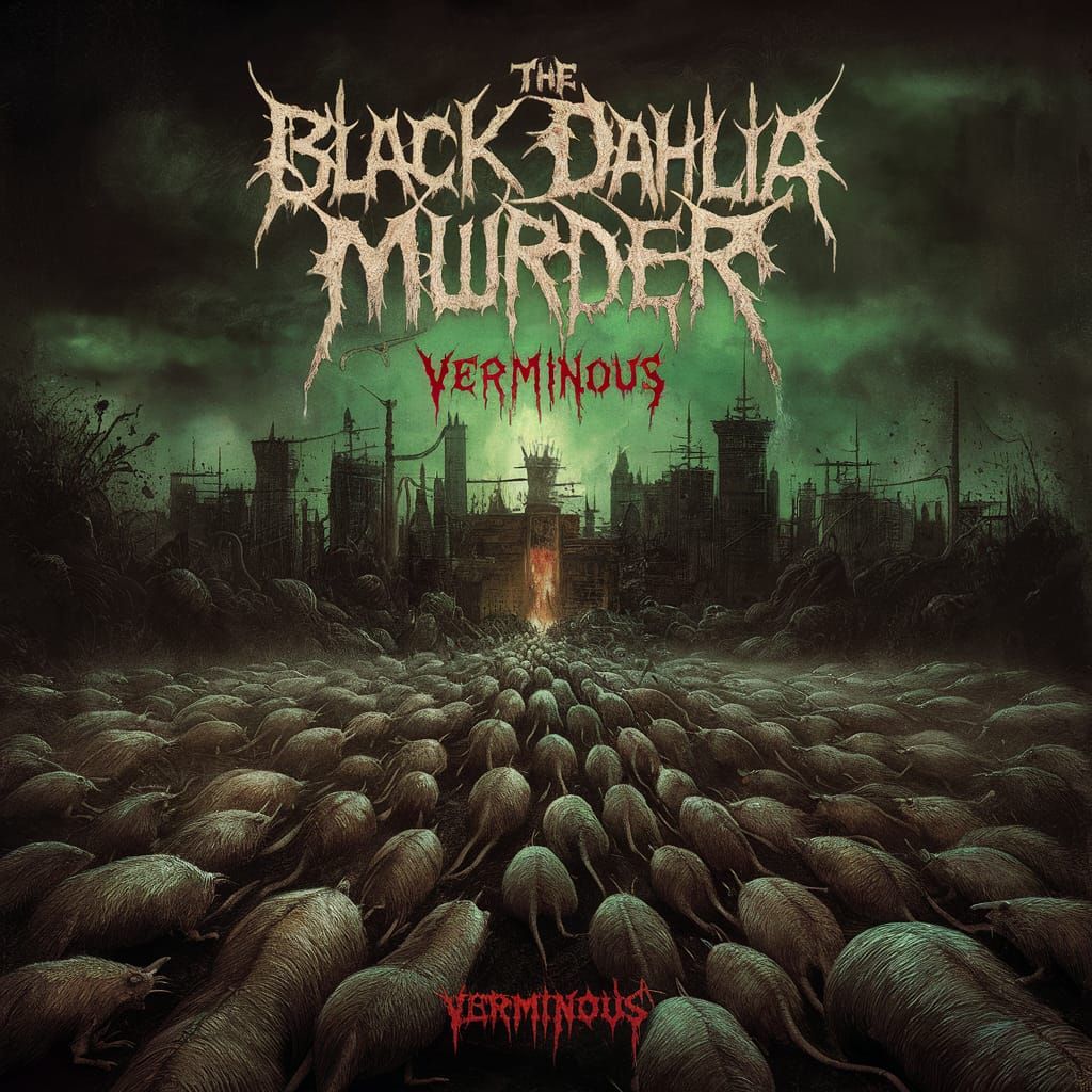 Death metal album cover, Band: "THE BLACK DALIAH MURDER" Title ...