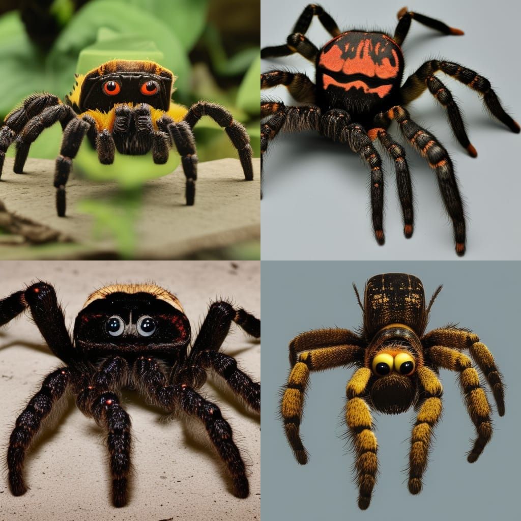 Teenage mutant Ninja tarantulas - AI Generated Artwork - NightCafe Creator