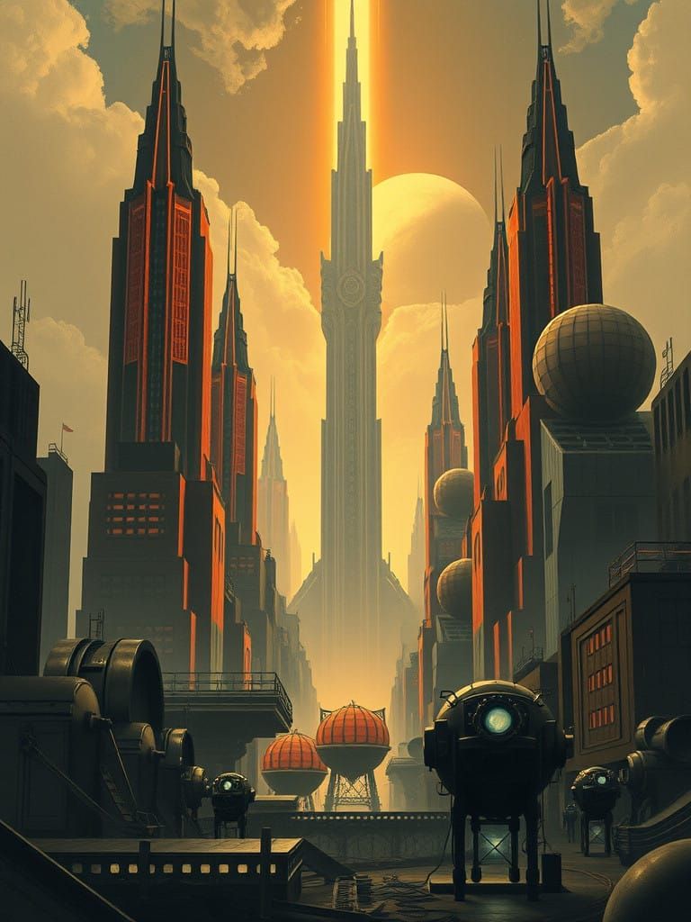 Metropolis 2025 2 - Expressionist Metropolis 2025