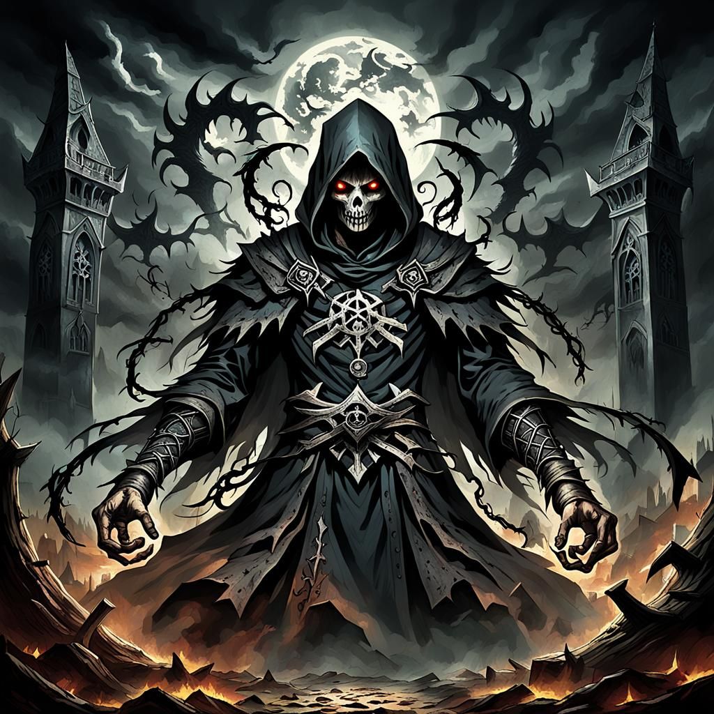 Cursed Cryptic Echoes Of A Tormented Soul Lost In Darkness - AI ...