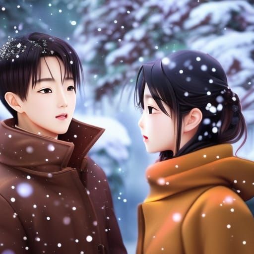 Confession on the First Snow - AI Generated Artwork - NightCafe Creator
