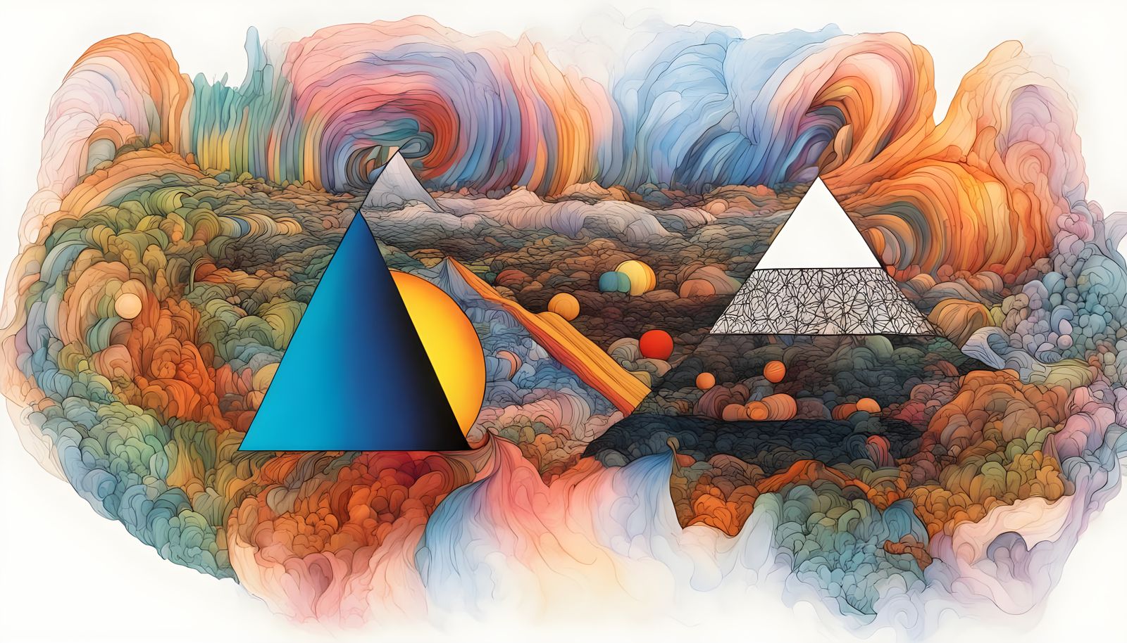 Psychedelic Prism Perspective in Cyberpunk Aesthet... - AI Art