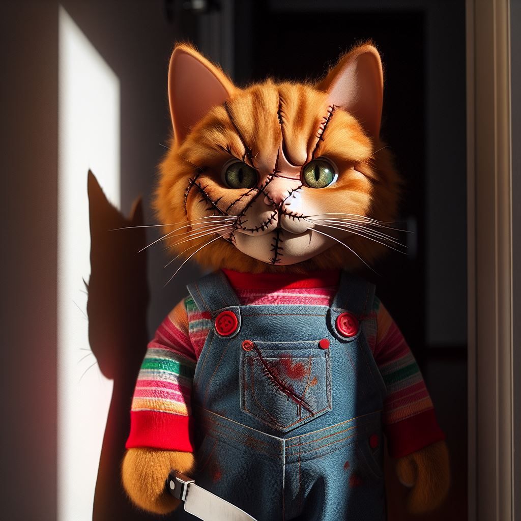 Cat & Chucky Fusion - AI Generated Artwork - NightCafe Creator