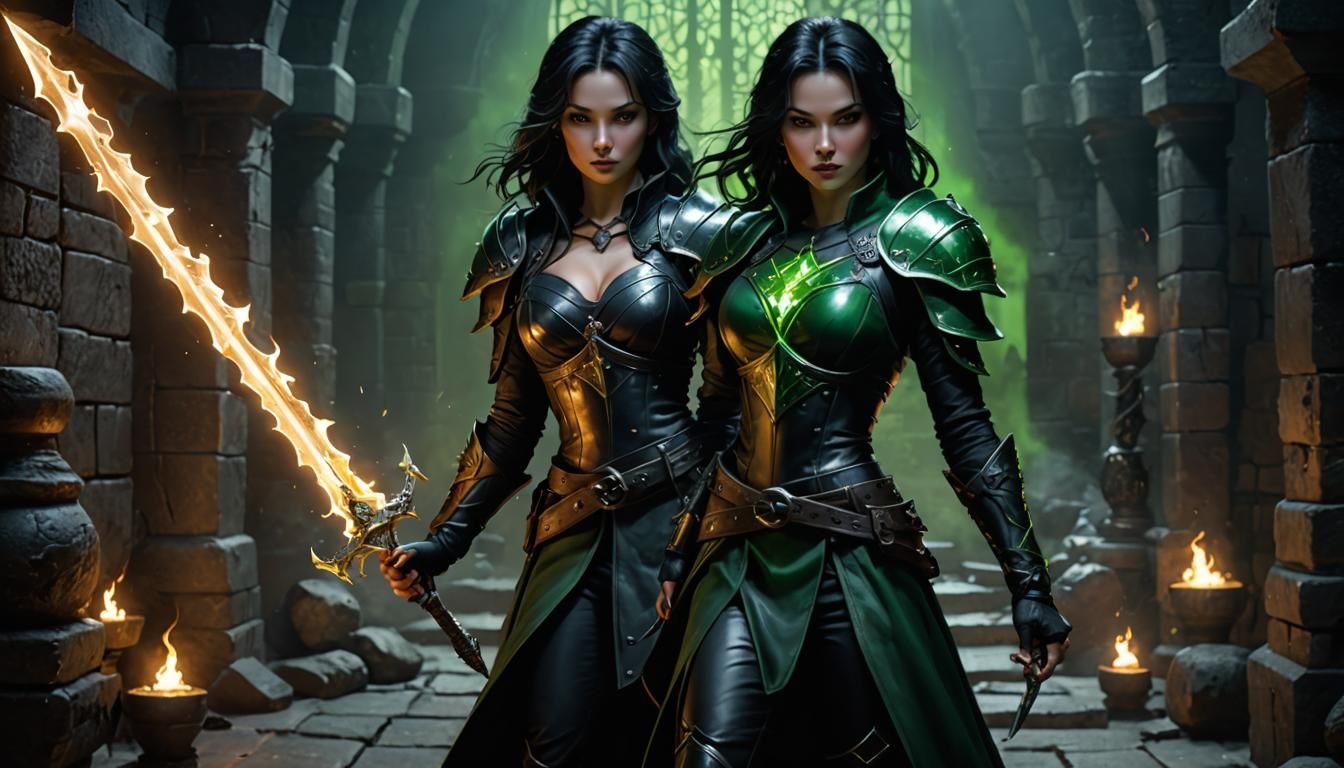 RAW Photo, female Shadar-Kai, large bosom, black hair, flawless heavy ...