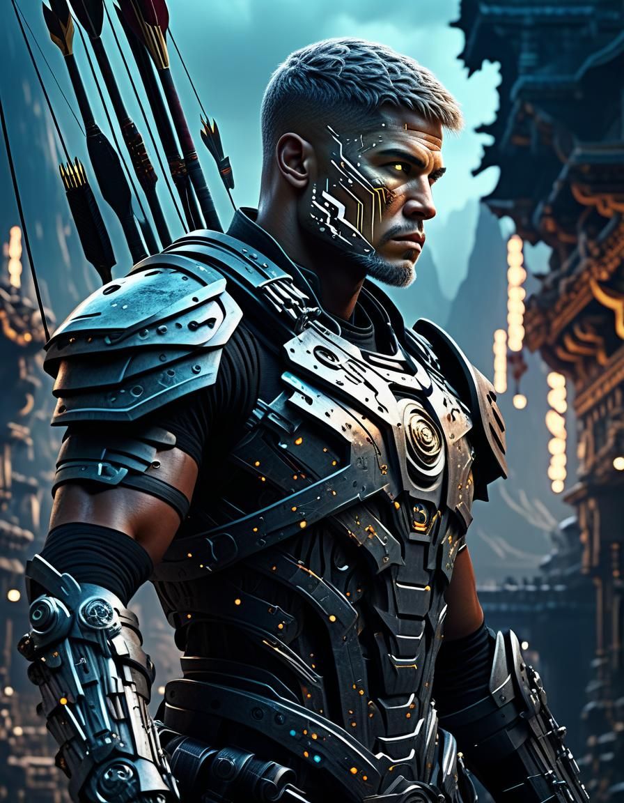 Cyber Archer - AI Generated Artwork - NightCafe Creator