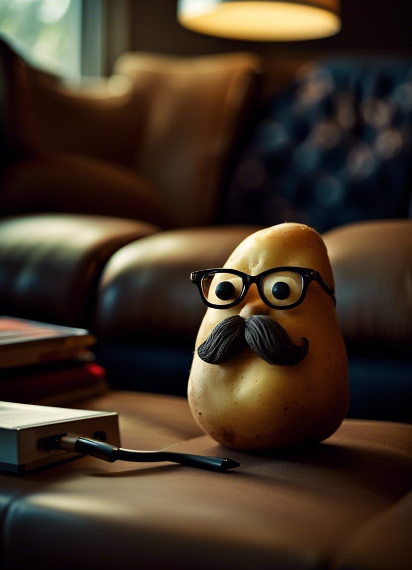 The Infamous Couch Potato - AI Generated Artwork - NightCafe Creator