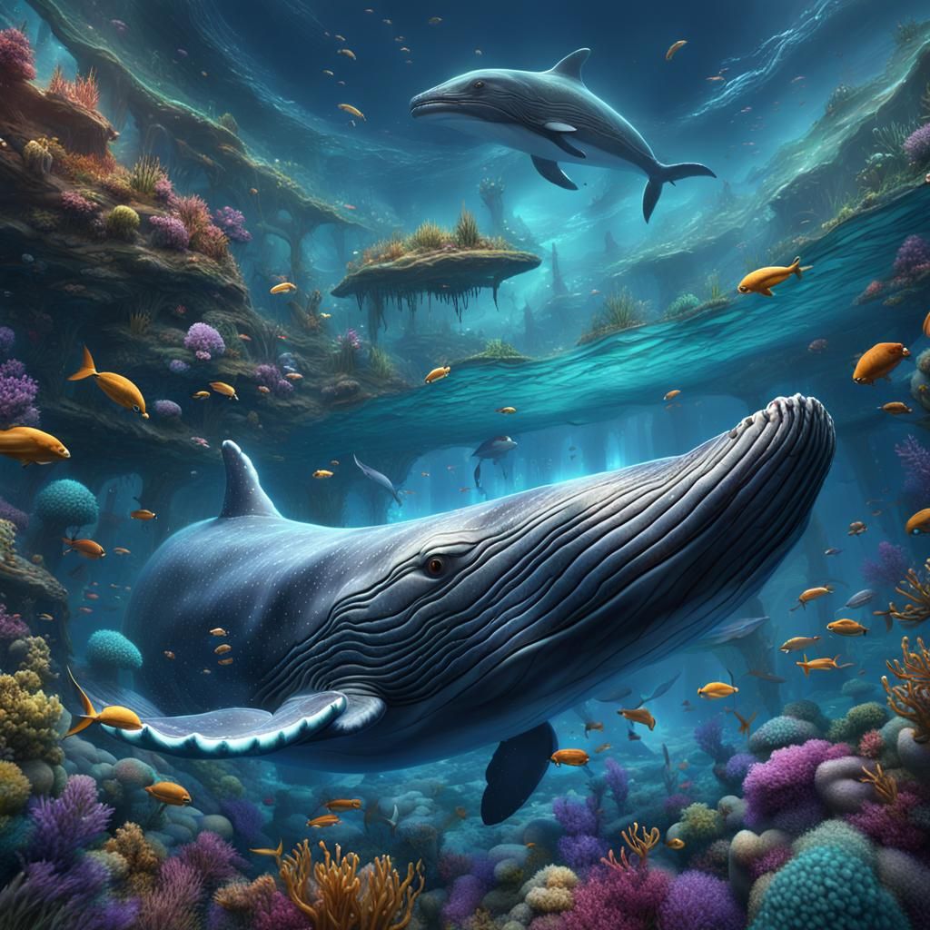 Deep In The Ocean - AI Generated Artwork - NightCafe Creator