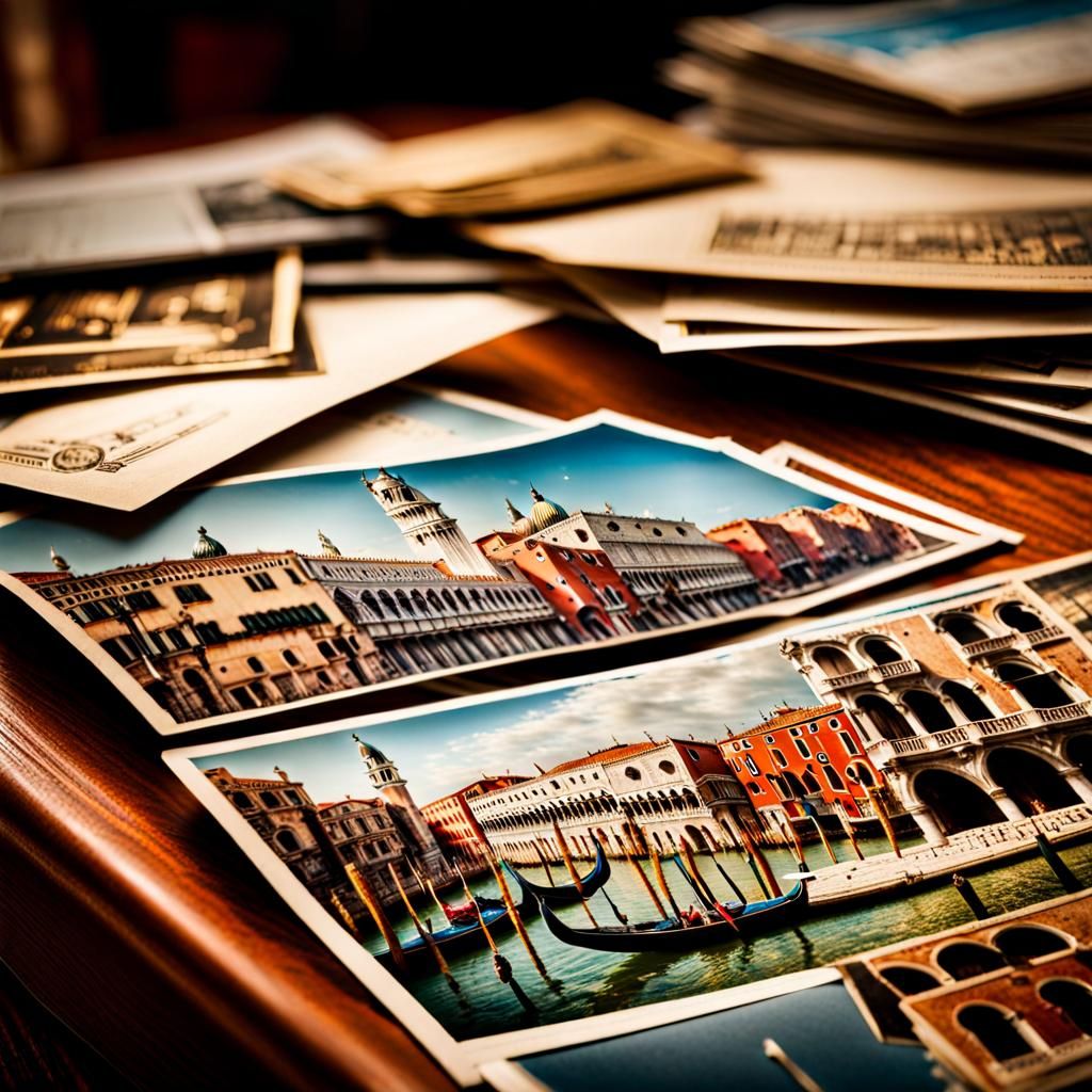 Old postcards of Venice - AI Generated Artwork - NightCafe Creator