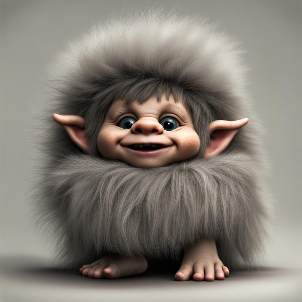 Baby snow troll - AI Generated Artwork - NightCafe Creator
