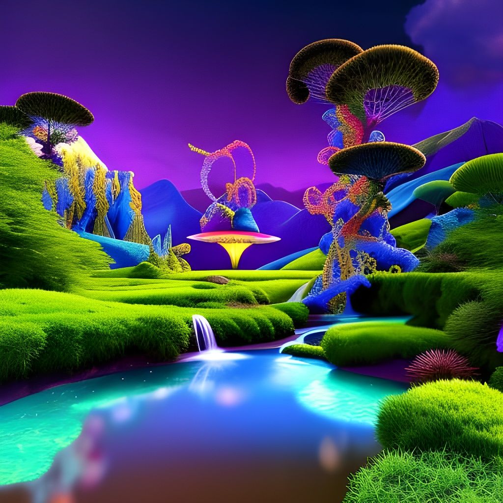 Fantastical Fairyland - AI Generated Artwork - NightCafe Creator