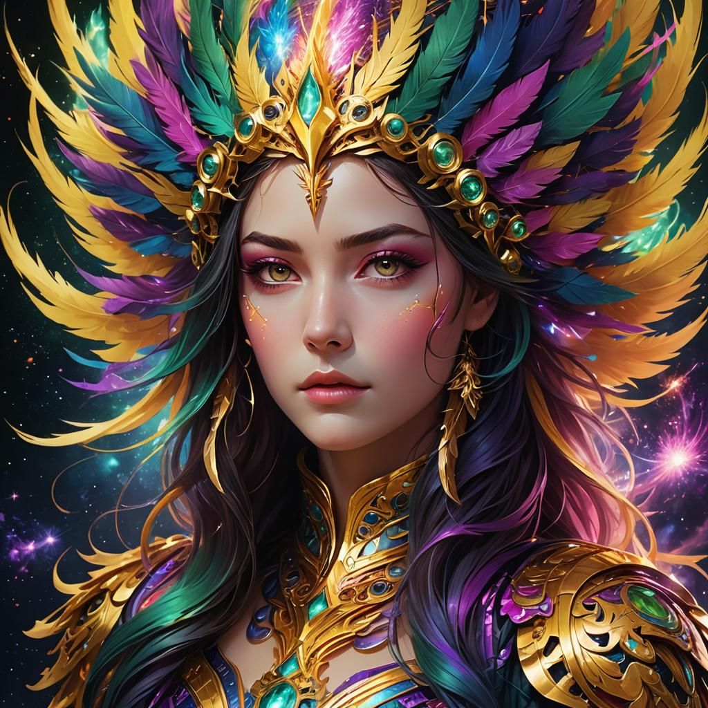 Lady Phoenix - AI Generated Artwork - NightCafe Creator