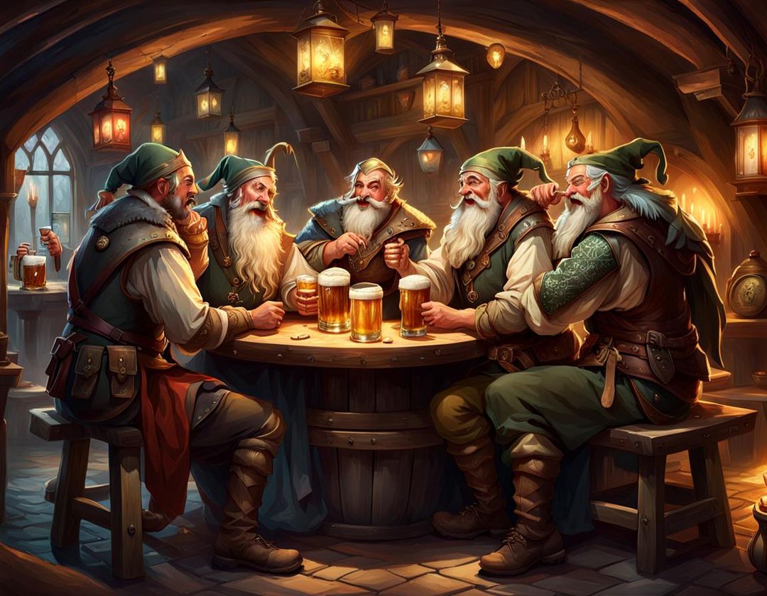 Drinking Dwarves - AI Generated Artwork - NightCafe Creator