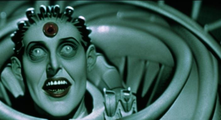 In Fritz Lang's Metropolis, Rotwang, the mad scientist, laughs ...
